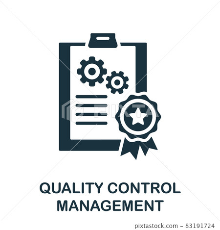 Quality Control Management icon. Monochrome...-插圖素材 [83191724] - PIXTA圖庫