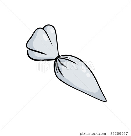 Pastry bag. Piping Cream Cake. Outline Icing... - Stock Illustration ...