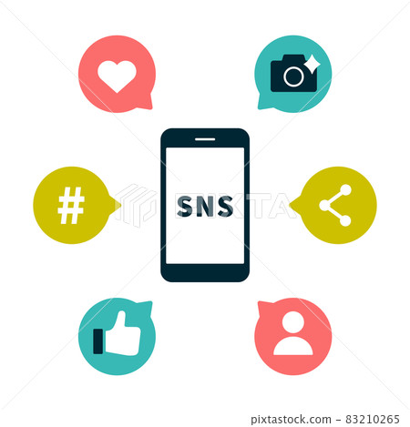 sns balloon icon - Stock Illustration [83210265] - PIXTA