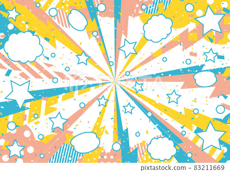 American comic style colorful party background - Stock Illustration ...