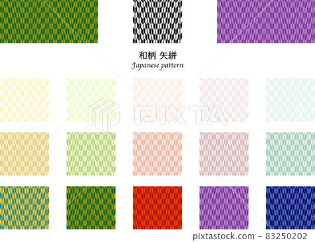 Japanese traditional pattern Yazaki - Stock Illustration [83250202] - PIXTA