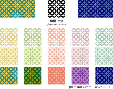 Japanese traditional pattern Cloisonne - Stock Illustration [83250205 ...