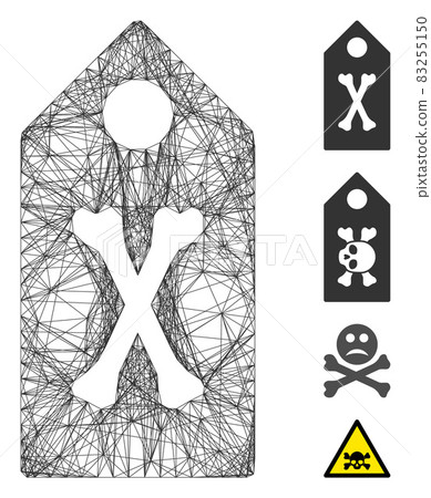 Hatched Dead Marker Vector Mesh - Stock Illustration [83255150] - PIXTA