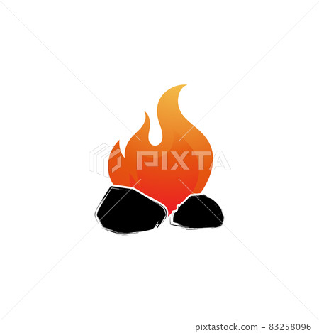 charcoal Vector icon design illustration - Stock Illustration [83258096 ...