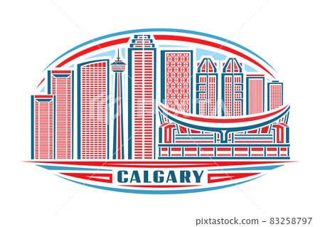 Vector illustration of Calgary - Stock Illustration [83258797] - PIXTA