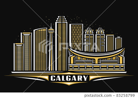 Vector illustration of Calgary - Stock Illustration [83258799] - PIXTA