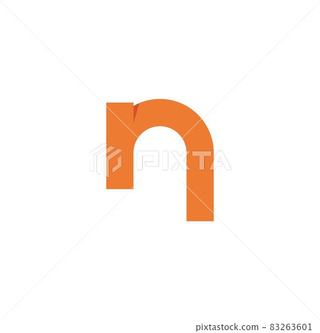 N initial Letter - Stock Illustration [83263601] - PIXTA