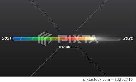 2022 happy new year. numbers digatal style.... - Stock Illustration ...