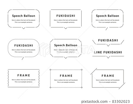 Illustration set of callouts, frames, headings,... - Stock Illustration ...