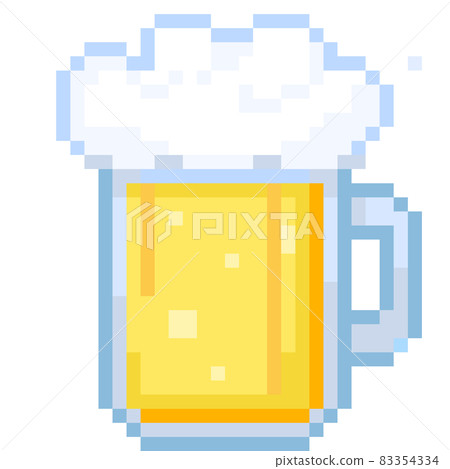 Beer pixel art - Stock Illustration [83354334] - PIXTA