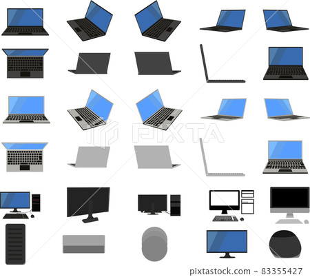 Full set of personal computers - Stock Illustration [83355427] - PIXTA