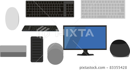 PC / peripheral device set - Stock Illustration [83355428] - PIXTA