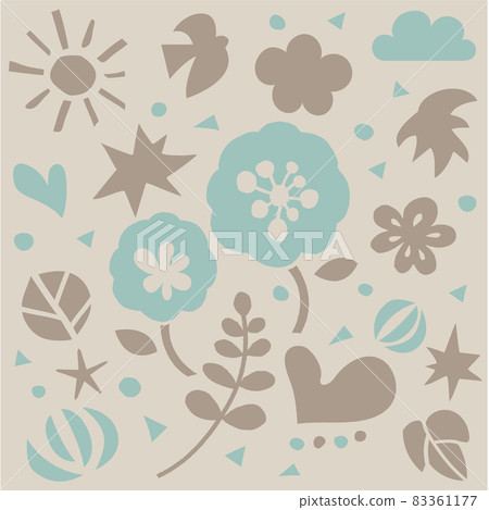 Natural plant motif pattern - Stock Illustration [83361177] - PIXTA