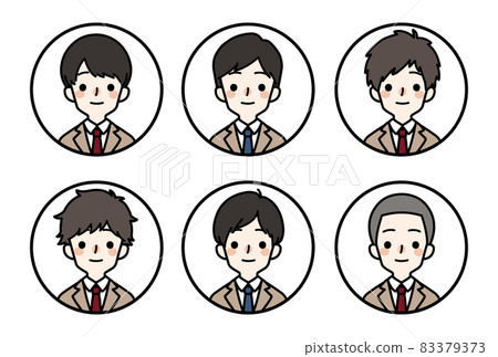 Person icon set_high school boy - Stock Illustration [83379373] - PIXTA