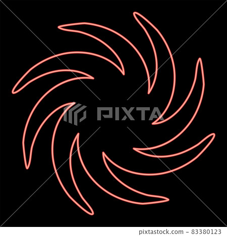 Neon whirpool red color vector illustration... - Stock Illustration ...