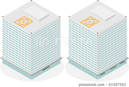 Two isometric tower condominiums - Stock Illustration [83387563] - PIXTA