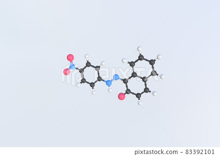 Para red molecule, scientific molecular model,... - Stock Illustration ...