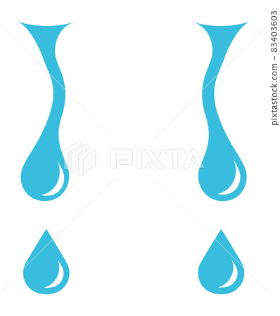 Teardrops Dripping water. Drops of rain, liquid... - Stock Illustration ...