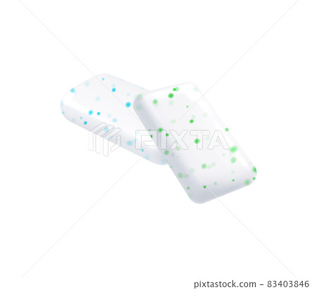 Refreshing Chewing Gums Composition - Stock Illustration [83403846] - PIXTA