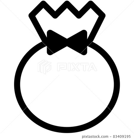 Simple gift bag icon (line drawing) - Stock Illustration [83409195] - PIXTA