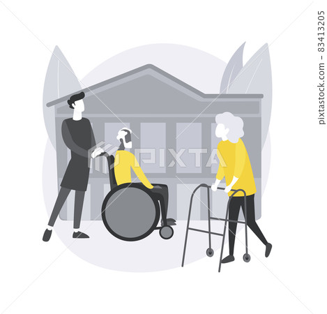 Social facilities abstract concept vector... - Stock Illustration ...