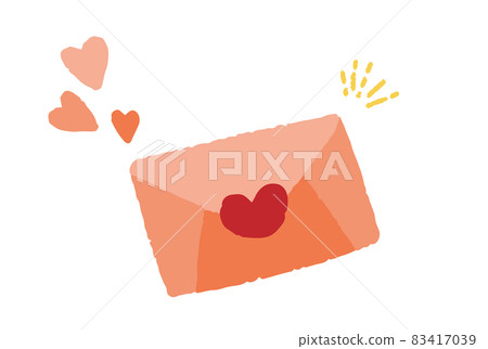 Cute hand drawn love letter illustration - Stock Illustration [83417039 ...