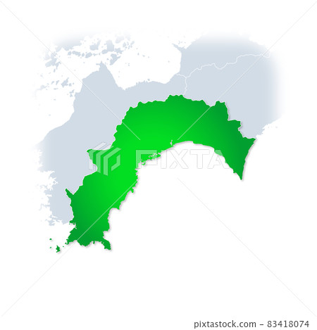 Kochi Prefecture Map - Stock Illustration [83418074] - PIXTA