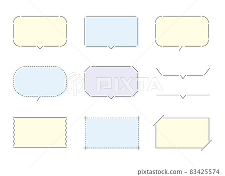 Illustration set of callouts, frames, headings,... - Stock Illustration ...