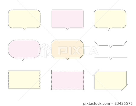 Illustration set of callouts, frames, headings,... - Stock Illustration ...