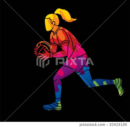 Gaelic Football Player Action Cartoon Sport... - Stock Illustration ...
