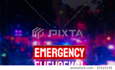 emergency light box in dark for rescue or ... - Stock Illustration ...