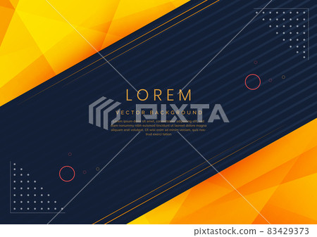 Abstract template yellow gradient triangles... - Stock Illustration [83429373] - PIXTA