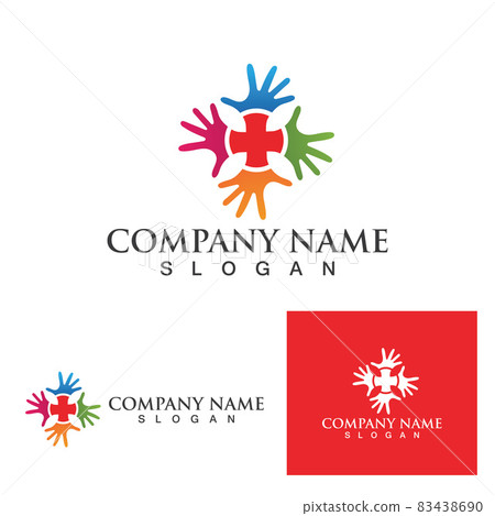 Hand child logo and symbol vector eps10 - Stock Illustration [83438690 ...