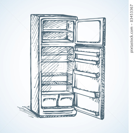 Fridge. Vector drawing - Stock Illustration [83453367] - PIXTA