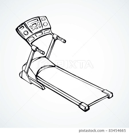 Treadmill. Vector drawing - Stock Illustration [83454665] - PIXTA