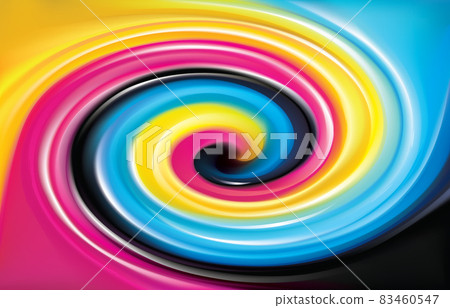 Vector swirl background of primary colors... - Stock Illustration ...