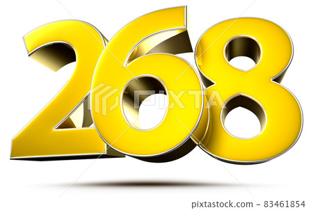 number 268 gold. - Stock Illustration [83461854] - PIXTA