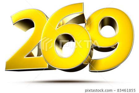 number 269 gold. - Stock Illustration [83461855] - PIXTA