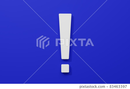 3D material_exclamation mark - Stock Illustration [83463397] - PIXTA