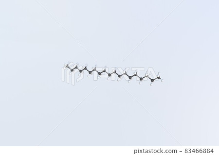 N-nonadecane molecule, scientific molecular... - Stock Illustration ...