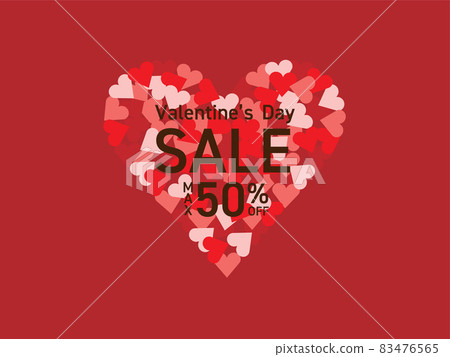 Illustration of a heart symbol made of many... - Stock Illustration ...