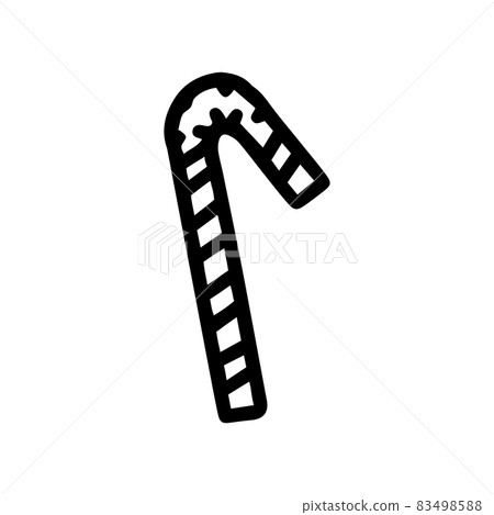 plastic straw line vector doodle simple icon - Stock Illustration ...