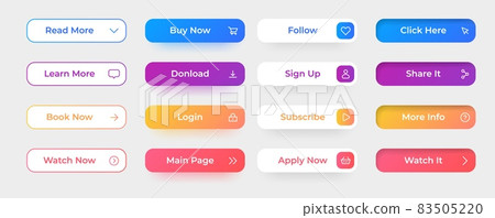 Action button. Website and application... - Stock Illustration ...