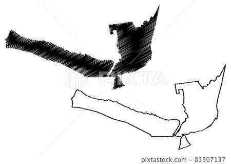 Shkoder City (Republic of Albania) map vector...-插圖素材 [83507137] - PIXTA圖庫