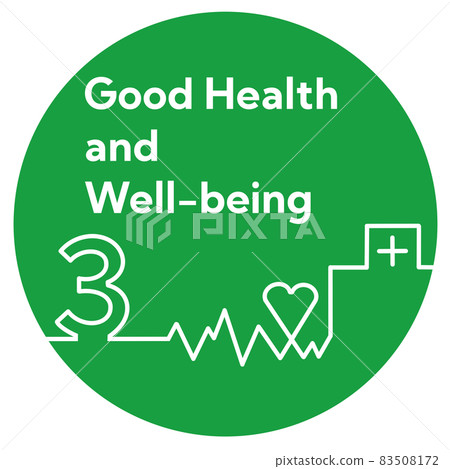 SDGs 3. Health and welfare for all round icons - Stock Illustration ...