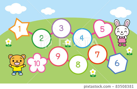 Point card for children - Stock Illustration [83508381] - PIXTA