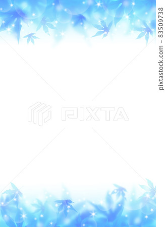 Frame material with blue maples that shine... - Stock Illustration ...