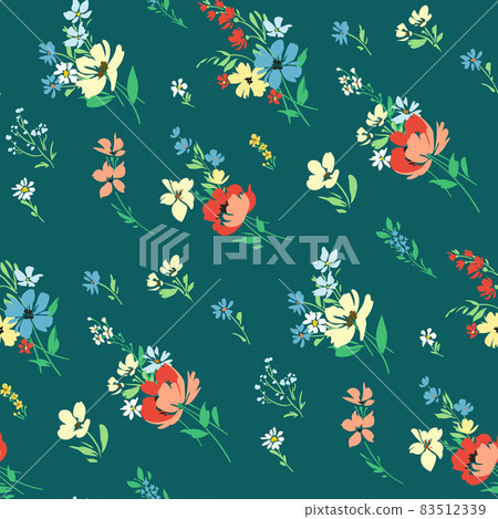 Summer fashion seamless pattern for dress - Stock Illustration ...