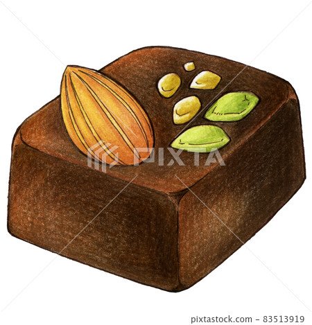 Fashionable single chocolate colored pencil... - Stock Illustration ...