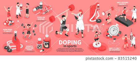 Isometric Doping Infographics - Stock Illustration [83515240] - PIXTA